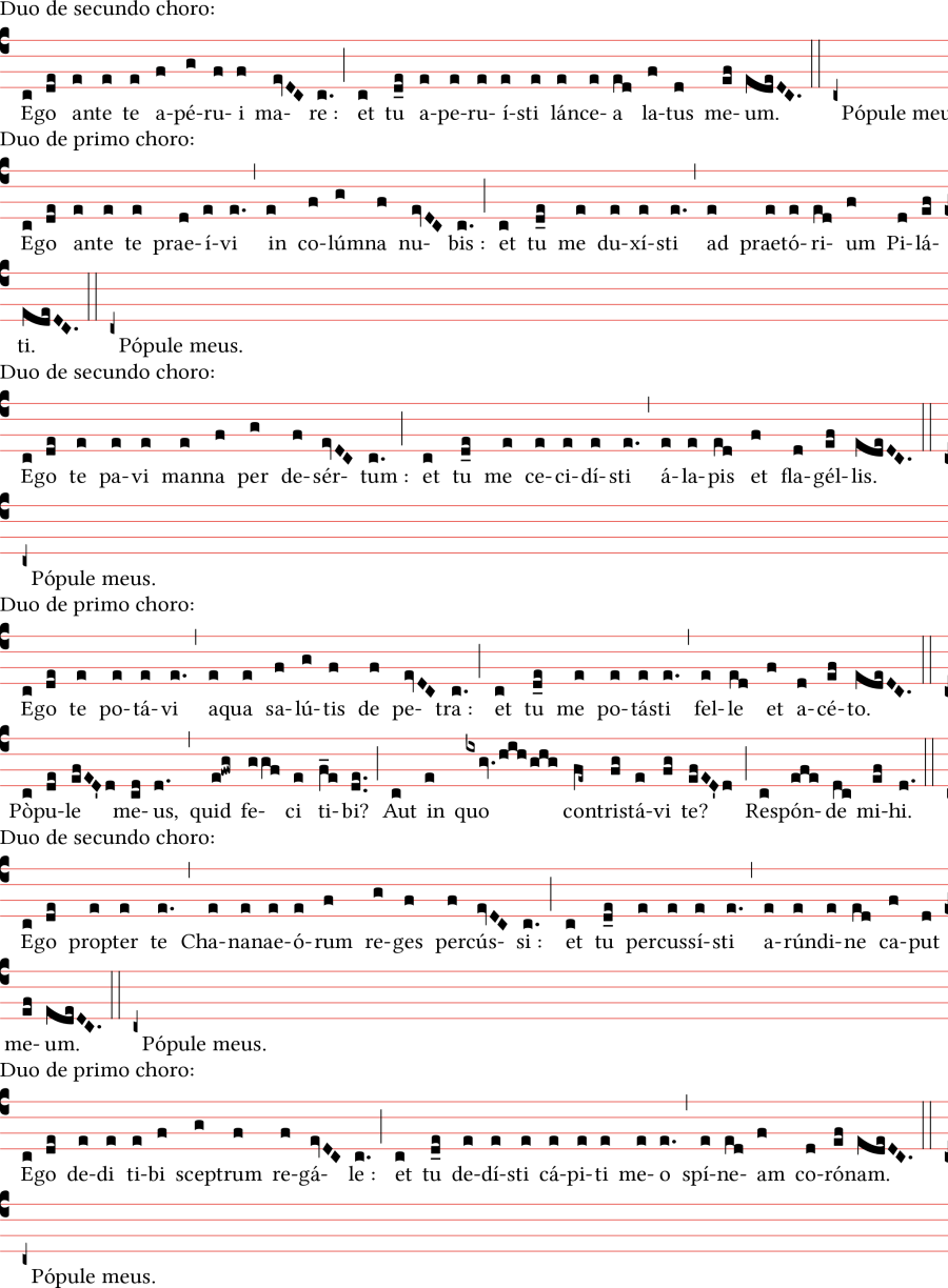 Improperia (Popule meus) - Gregorianum.org