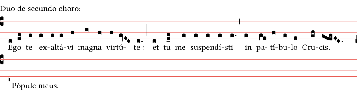 Improperia (Popule meus) - Gregorianum.org