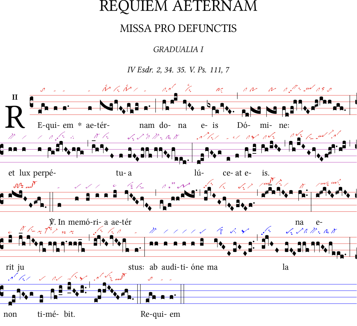 Missa Pro Defunctis (Ordinarius, Introitus et Antiphonae) - Gregorianum.org