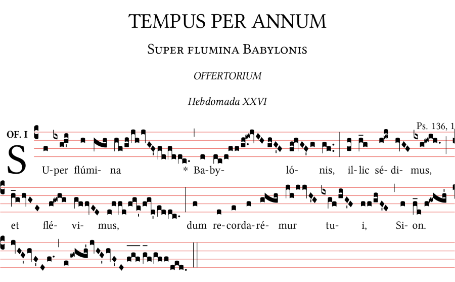 Super flumina Babylonis (Offertorium) - Gregorianum.org