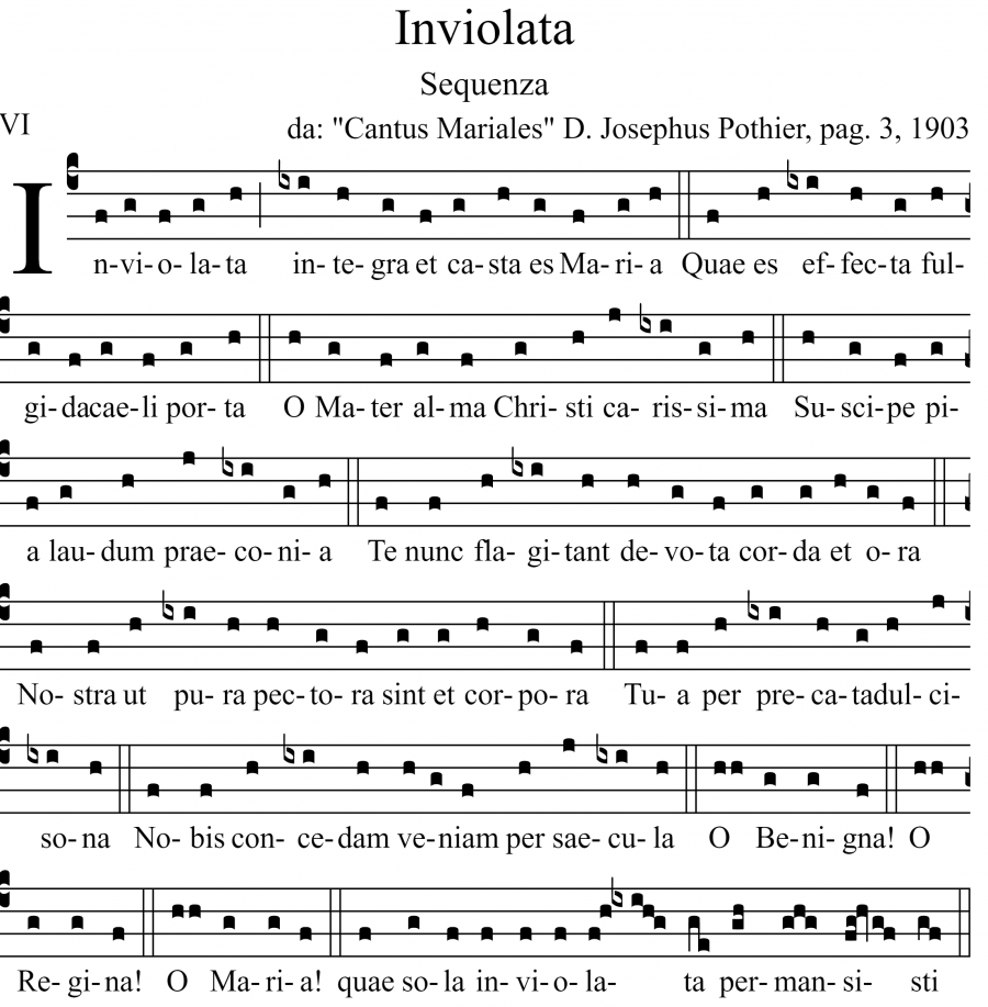 Inviolata - Gregorianum.org