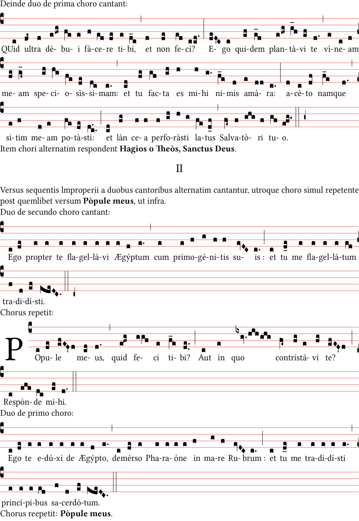 Improperia (Popule meus) - Gregorianum.org