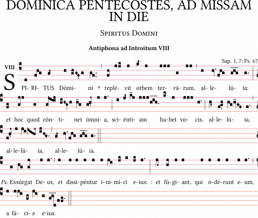 Spiritus Domini (Introitus) - Gregorianum.org