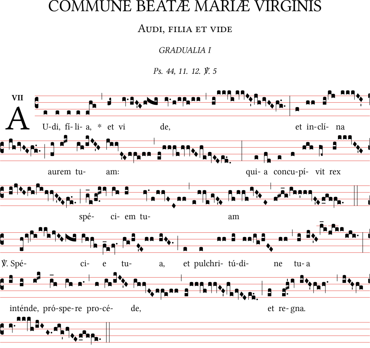 Audi, filia, et vide (Graduale) - Gregorianum.org