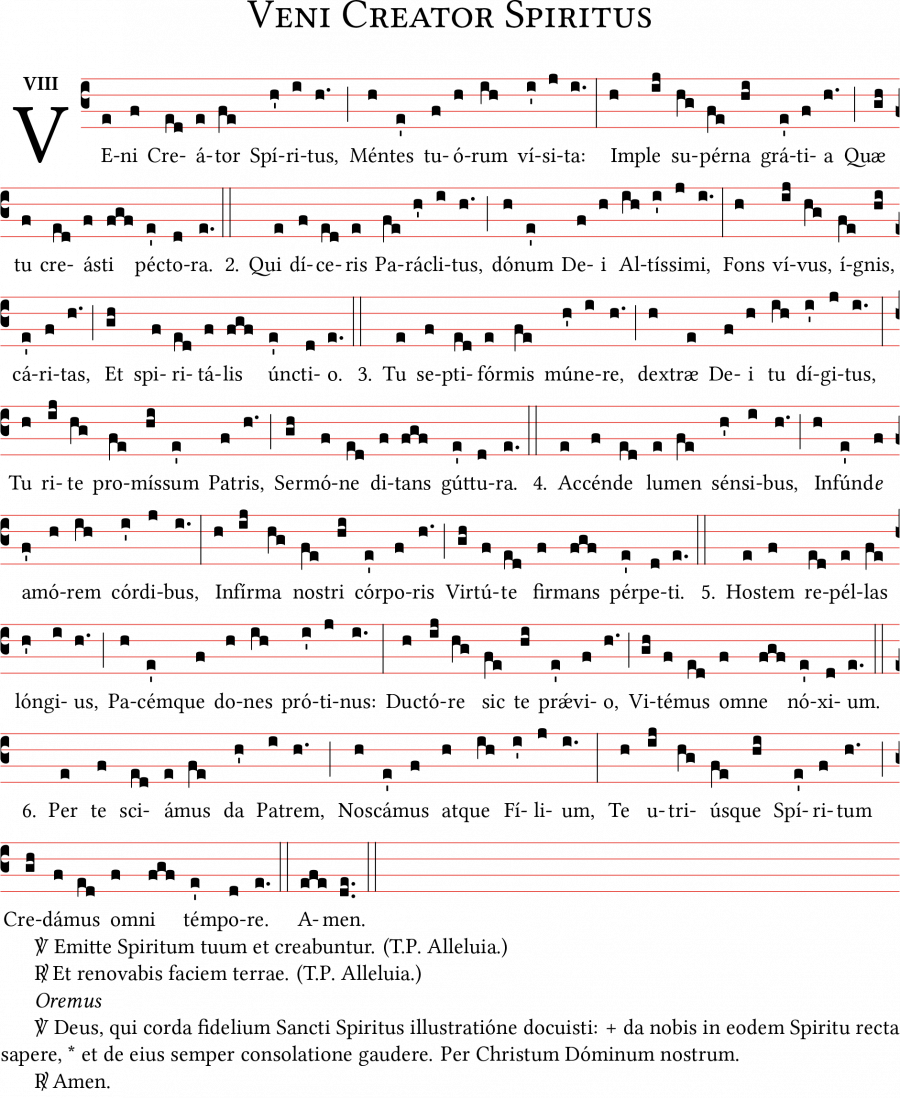 Veni Creator Spiritus - Gregorianum.org