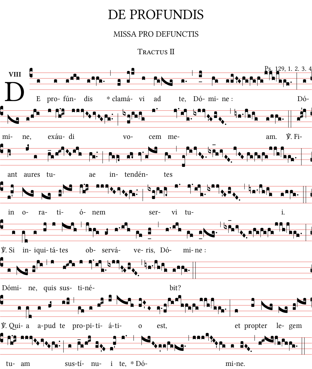 De profundis (Tractus) - Gregorianum.org
